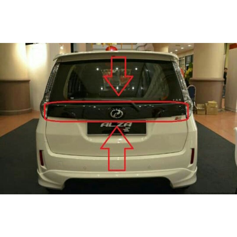 ALZA (2014-2017) REAR BONNET GARNISH COVER WITH LOGO(ORIGINAL) | Shopee ...