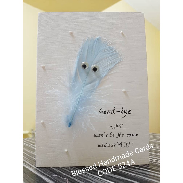 Handmade cards - Farewell / Goodbye / See you again Card (A6 size ...