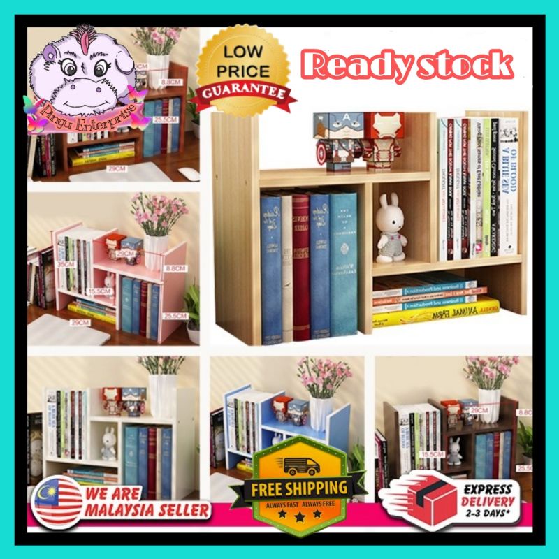 🔥 HOT ITEM 🔥Rak Buku Kayu Cantik Book shelf rack | Shopee Malaysia