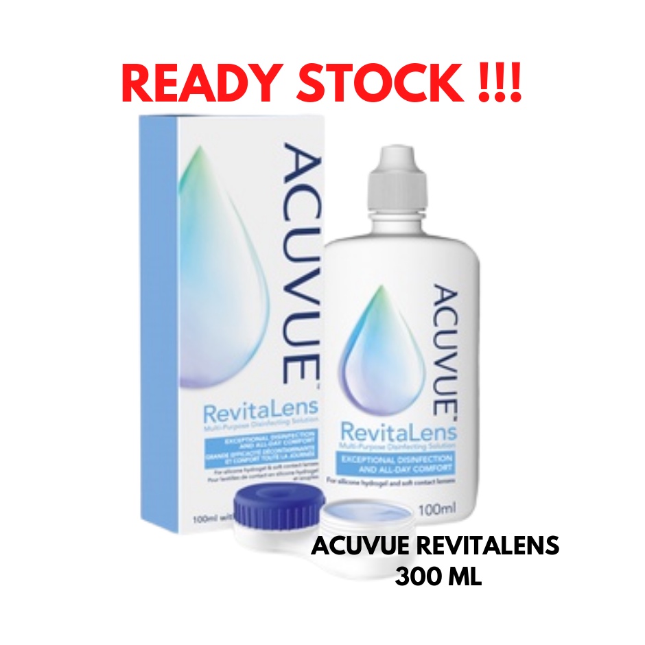 Acuvue RevitaLens Multi-Purpose Disinfecting Solution 300ml Revita Lens ...