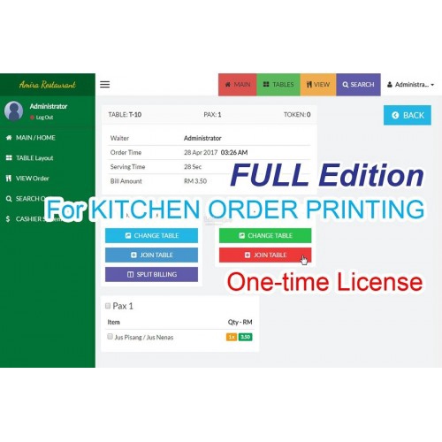 Restaurant POS System - kitchen chef display | Shopee Malaysia