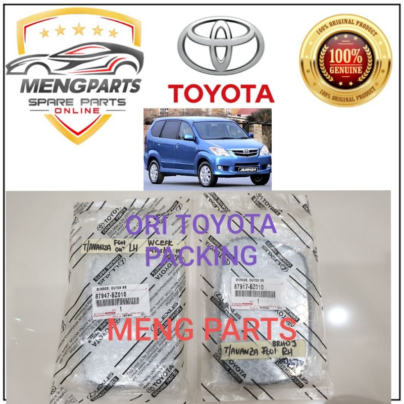 ORIGINAL TOYOTA AVANZA F601,F602 2003Y-2011Y SIDE MIRROR GLASS,CERMIN SISI RH-87917-BZ010,LH ...