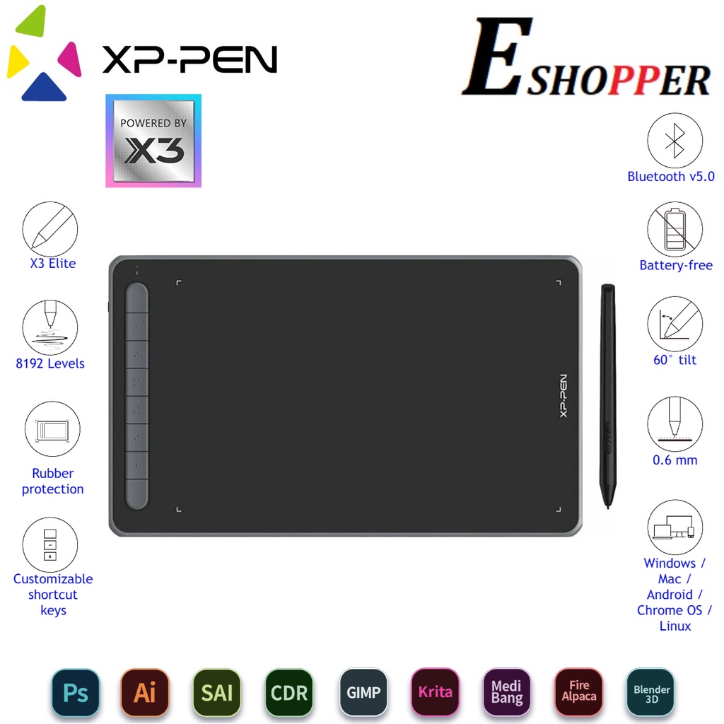 XP-PEN DECO L / M PEN TABLET | Shopee Malaysia