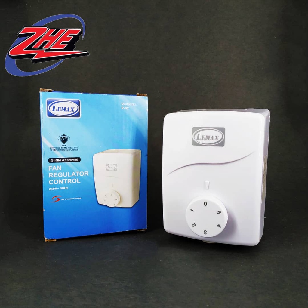(R-02) LEMAX Fan Regulator Control Fan Control Sirim Approved (1004800 ...