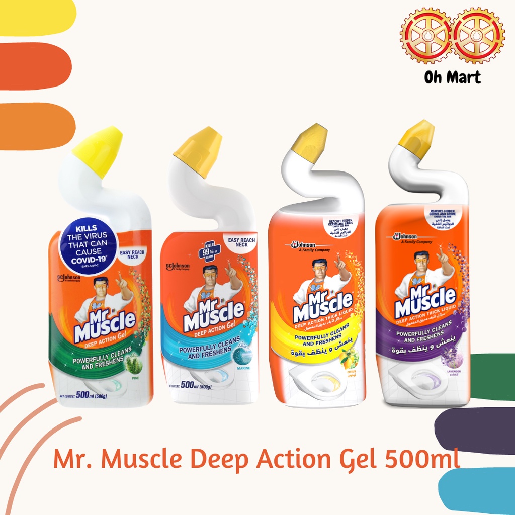 Mr Muscle Deep Action Gel 500ml | Shopee Malaysia