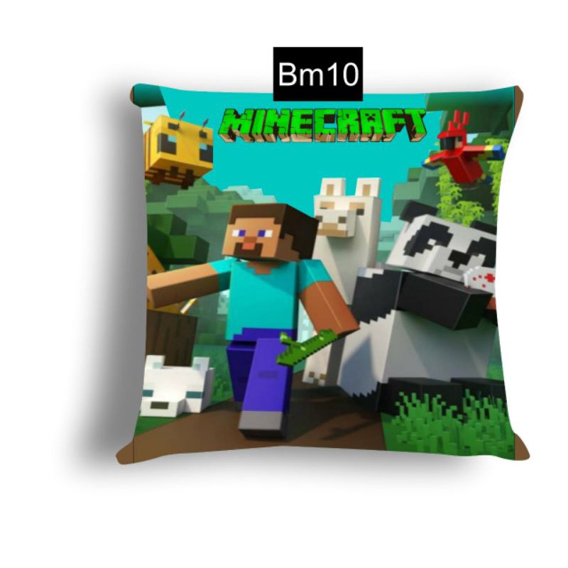 Minecraft CHARACTER PILLOWS FREE PRINT NAME AND PHOTO AND | Shopee Malaysia