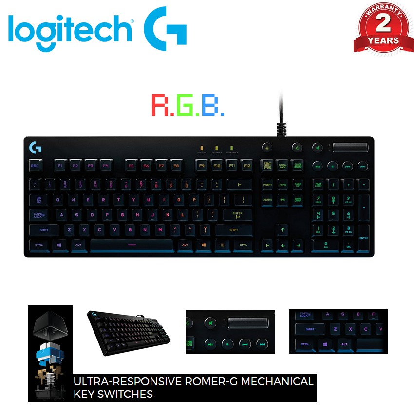 LOGITECH G810 ORION SPECTRUM RGB MECHANICAL GAMING KEYBOARD | Shopee ...