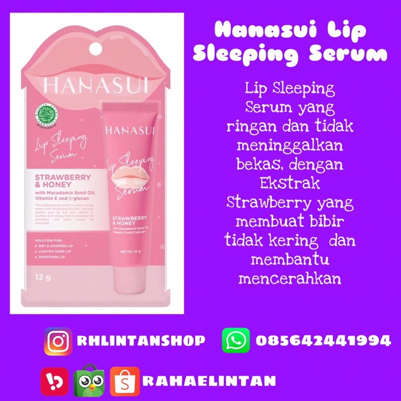 Hanasui lip sleeping serum / lip serum / lip Whitening / Brightening ...