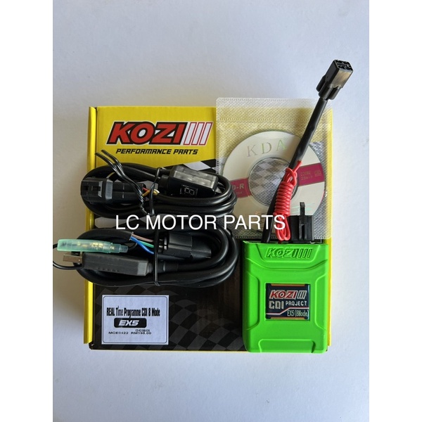 KOZI DREAM EX5 WAVE125 8 MODE RACING CDI UNIT GREEN KUASA TIMING KUDA ...