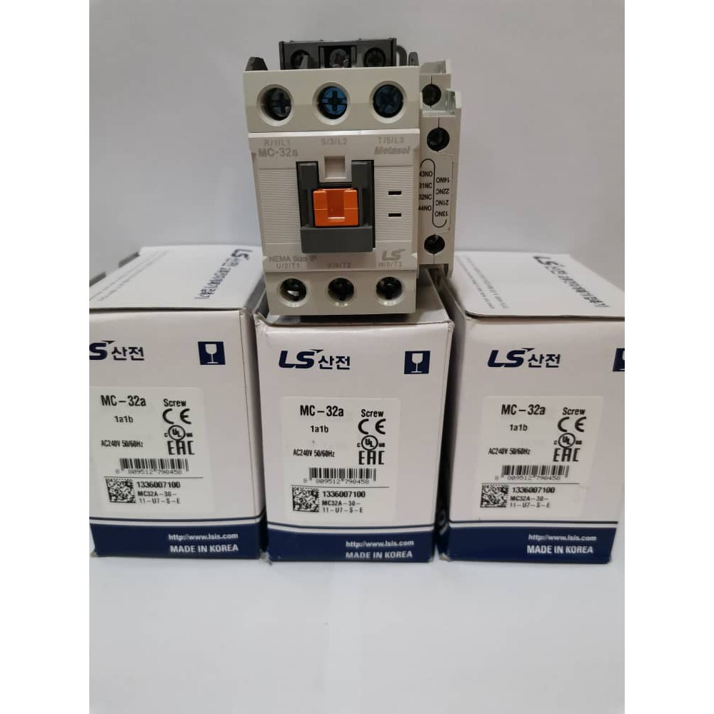 LS MC-32A-11 MAGNETIC CONTACTOR 240VAC AC1:55A / AC3: 32A 3POLE | Shopee Malaysia
