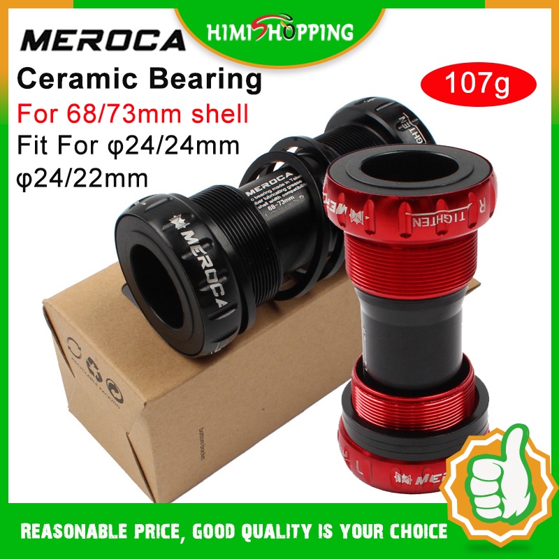 MEROCA Folding bike Ceramic Bottom Bracket Bearing BSA 68/73mm Threaded ...