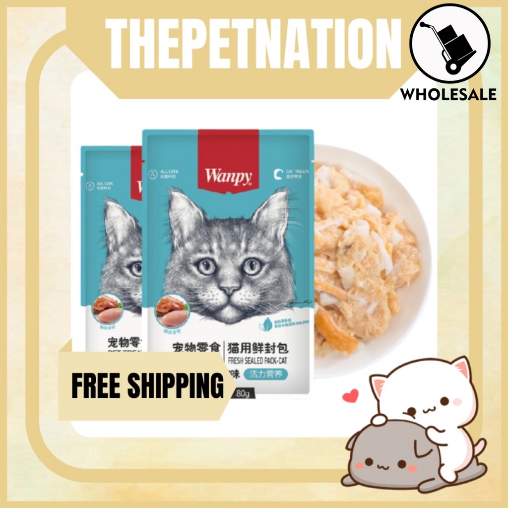 Makanan Kucing !!! WANPY FRESH PACKAGE 80G CAT WET FOOD CANNED BIBIMBAP ...