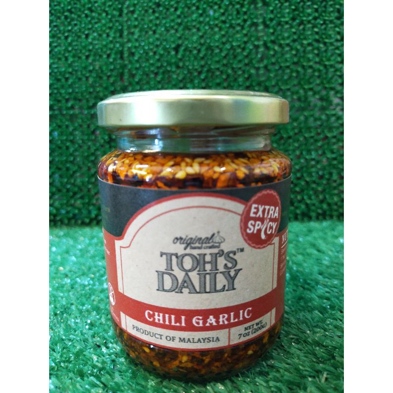 Original TOH'S DAILY Chilli Garlic extra spicy,200g[EXP:31/08/2025 ...