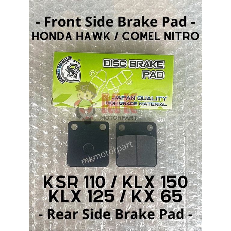 [ REAR ] DISC BRAKE PAD Kawasaki KSR110 / KLX150 / KLX125 / KX65 Kulit ...