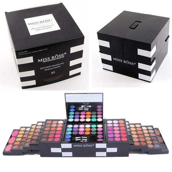 MISS ROSE PROFESSIONAL MAKEUP BLOCKBUSTER 142 COLORS MAKEUP PALETTE 3D ...