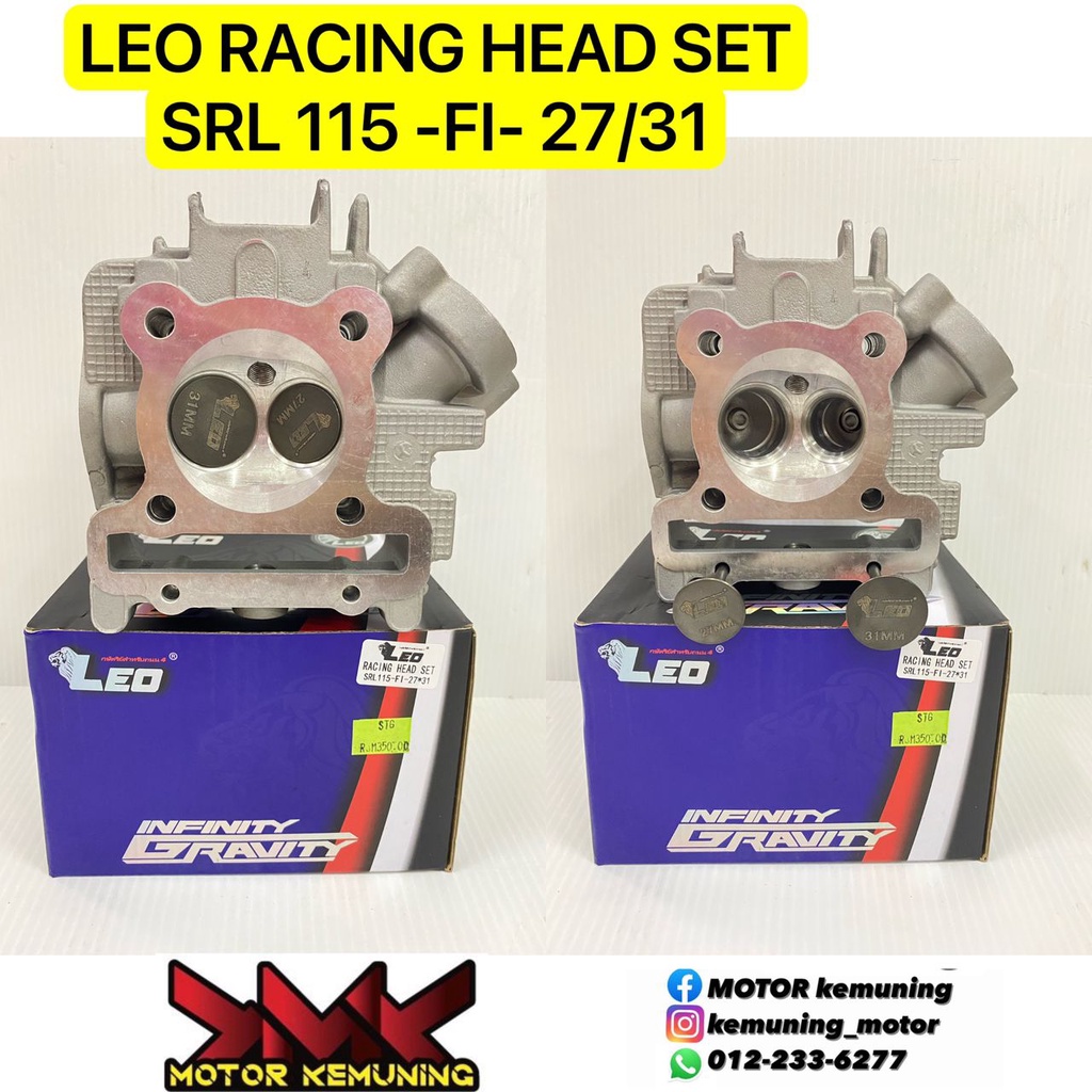 LEO RACING HEAD SET SRL 115 FI - VALVE (27/31) / (28/32) | Shopee Malaysia