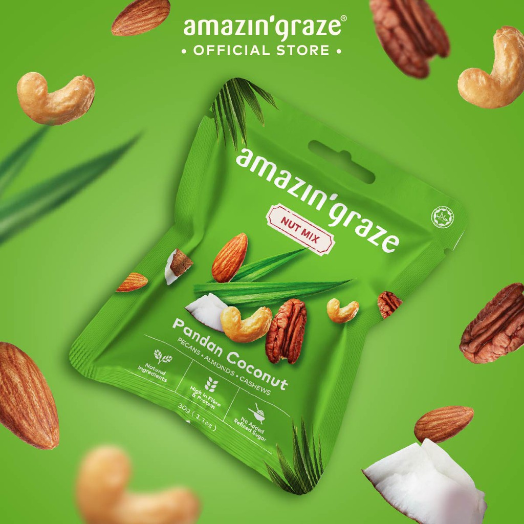 [Bundle of 2] Amazin' Graze Mini Nut Mix (2 x 30g) | Shopee Malaysia