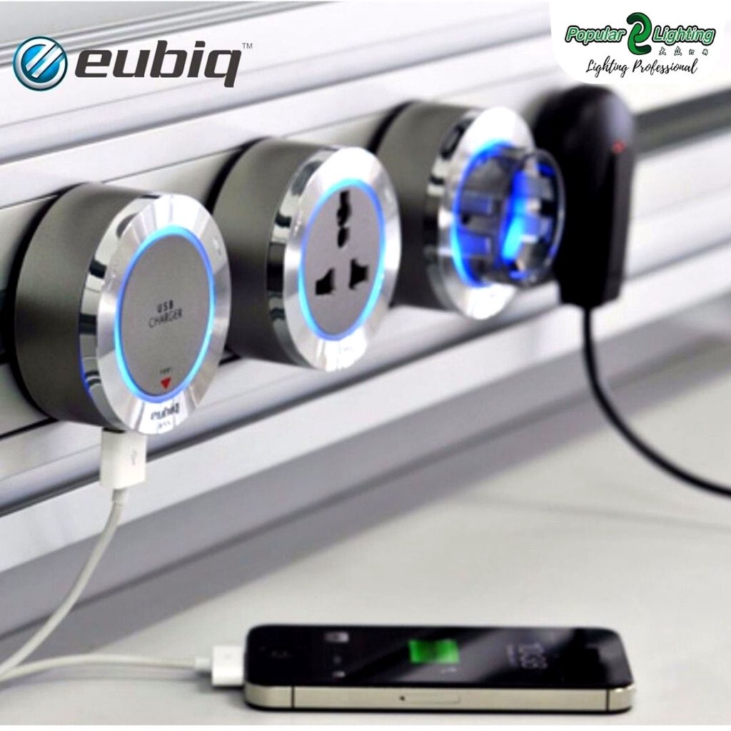 Eubiq - BS4-BLK ITL4-L-BLK Standard British Adapter Electric Socket ...