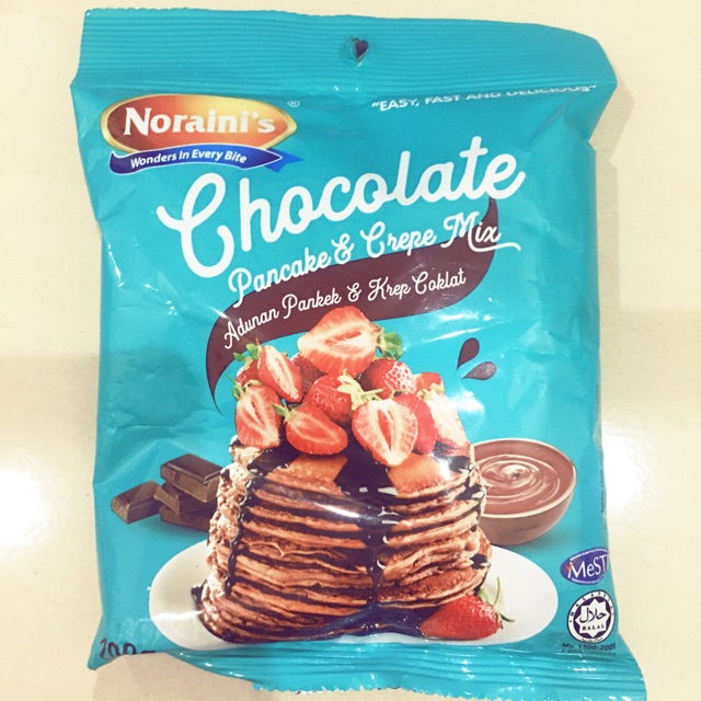 NORAINI's ECO VANILLA/CHOCOLATE PANCAKE & CREPE MIX 200G | Shopee Malaysia
