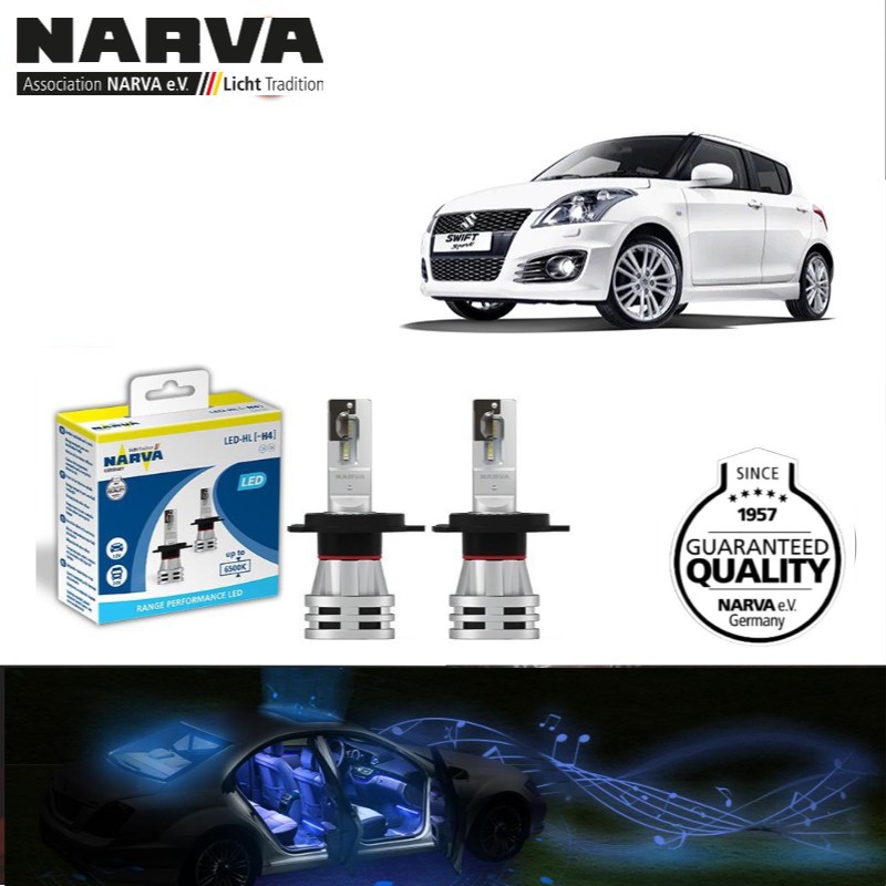 Narva Range Performance LED H4 Headlight Bulb for Suzuki Swift 2nd Gen ...