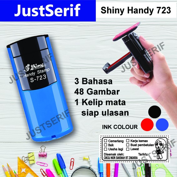 Ulasan Cop self inking pocket ulasan stamp hadiah cikgu jimat masa guru ...