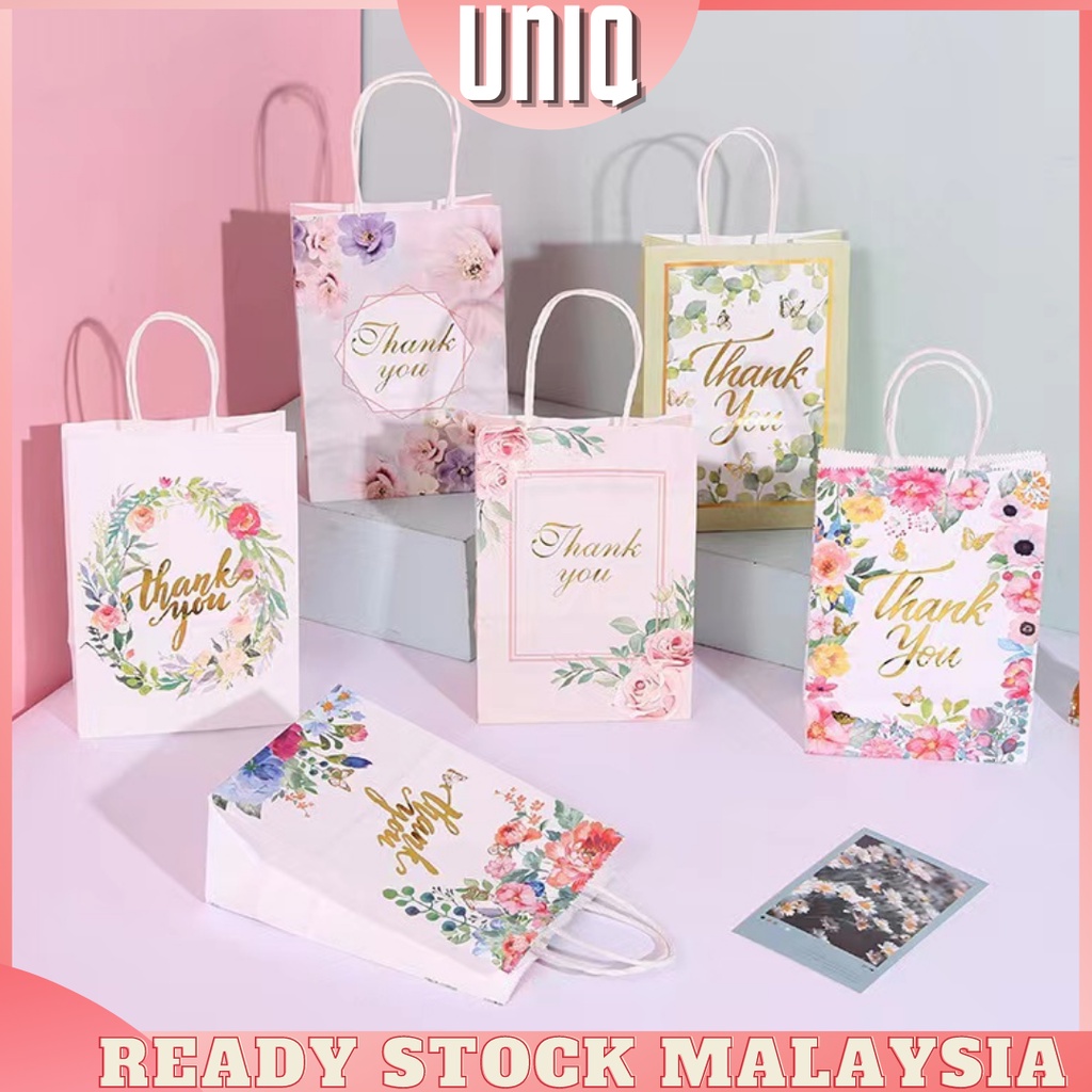 READY STOCK UNIQ Paper Bag Shopping Bag Gift Bag Retail Bag Colour ...