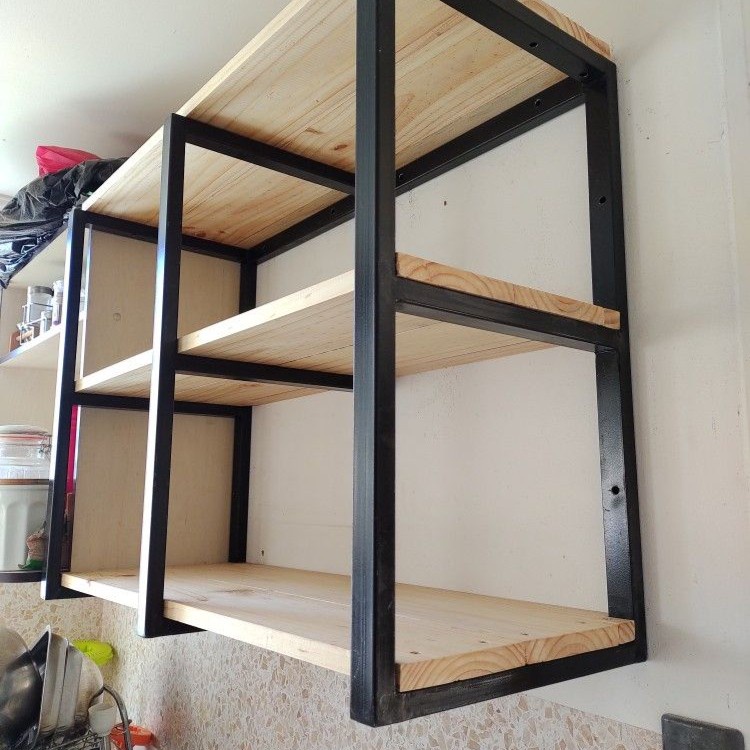 SIKU HOLLOW IRON ELBOW 2x2 / SCANDINAVIAN SHELF SUPPORT / FLOATING ...