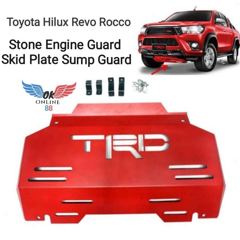 Toyota Hilux Revo Rocco Stone Engine Guard Skid Plate Sump Guard ...