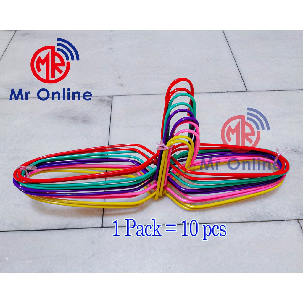 Extra Thick 10PCS PVC Wrap Hanger / 8 Shape Drying Clothers / Clother ...