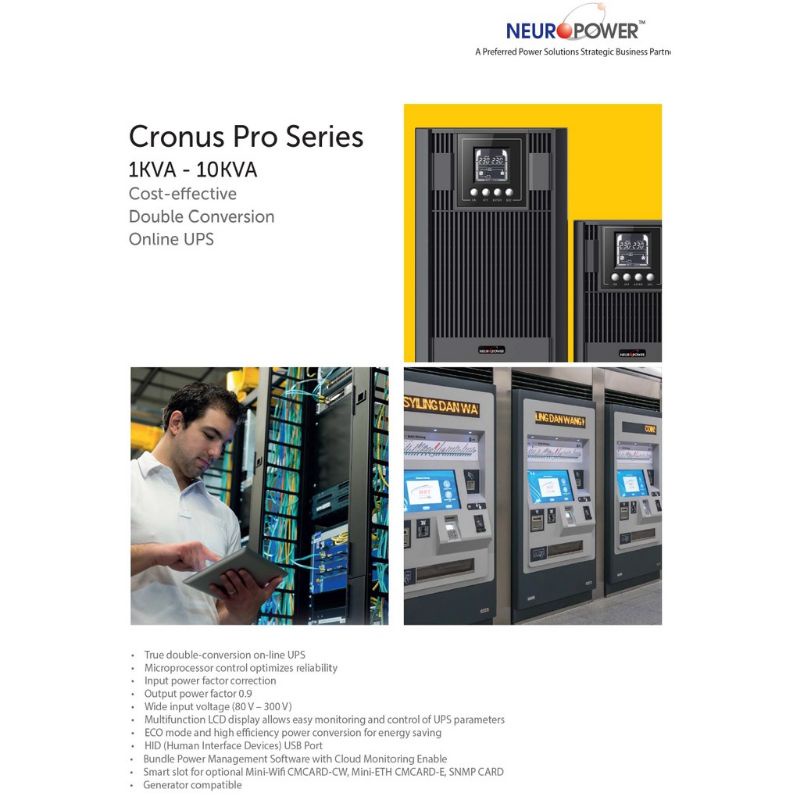 NEUROPOWER CRONUS 3K 3000VA COST-EFFECTIVE DOUBLE CONVERSION ONLINE ...