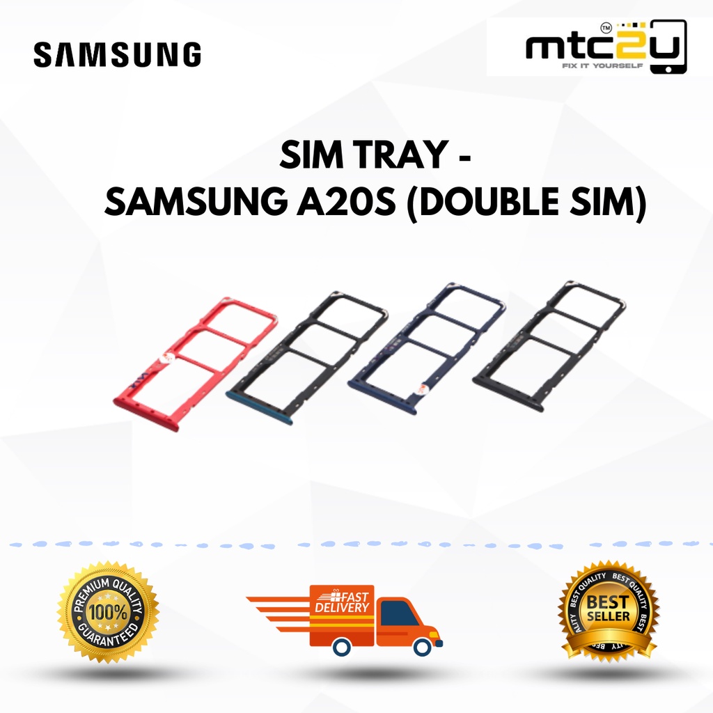 SIM TRAY-SAMSUNG A20S (BLUE) (DOUBLE SIM)/TEMPAT LETAK SIMKAD-SAMSUNG ...