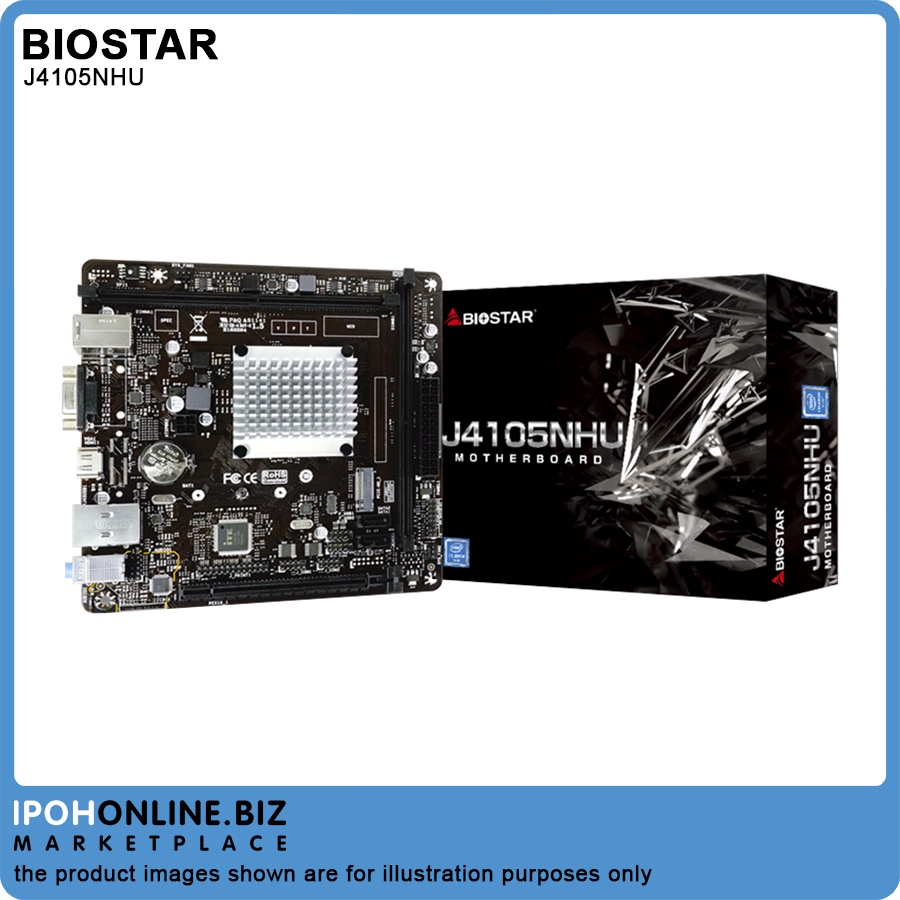 BIOSTAR J4105NHU CPU Onboard Intel Celeron J4105 DDR4 M.2 VGA HDMI Mini ...