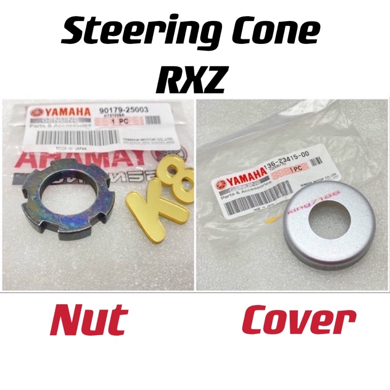 YAMAHA RXZ NUT STEERING CONE / COVER STEERING CONE ORIGINAL | Shopee ...