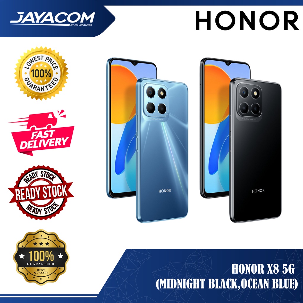Honor X8 5G Smartphone (8/6+2GB RAM + 128GB ROM/Snapdragon 5G Soc/48MP ...