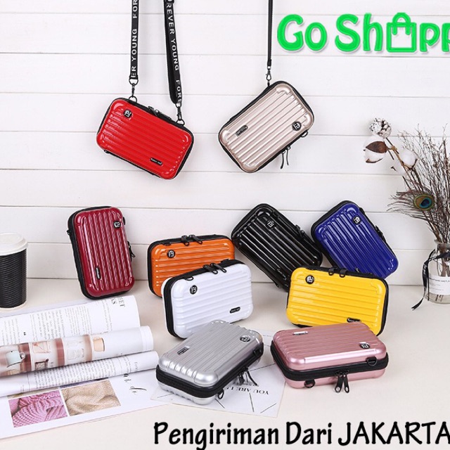 Hard PVC Mini Suitcase Bag - Imported Fashion Women's Sling Bag ...