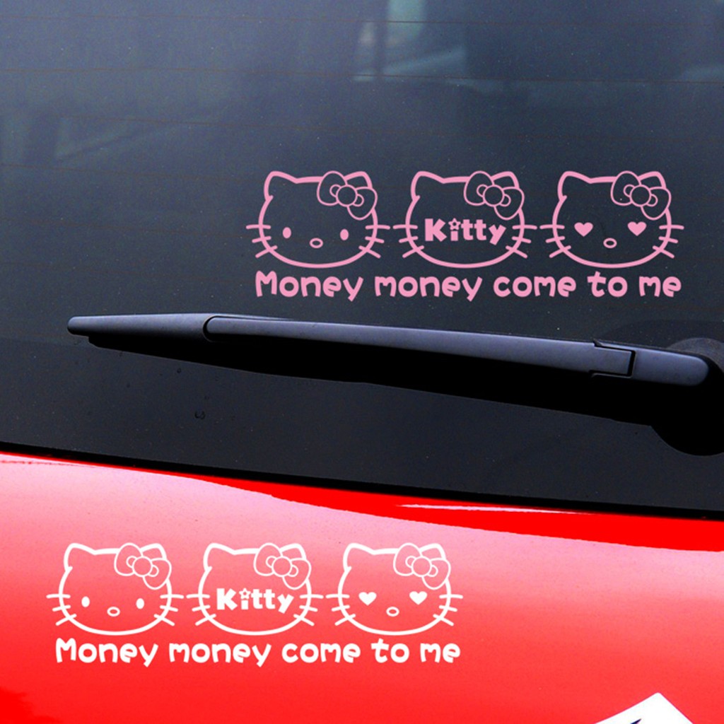 Funny Kitty Cat Money Money Come To Me Car Window Trunk Scratching ...