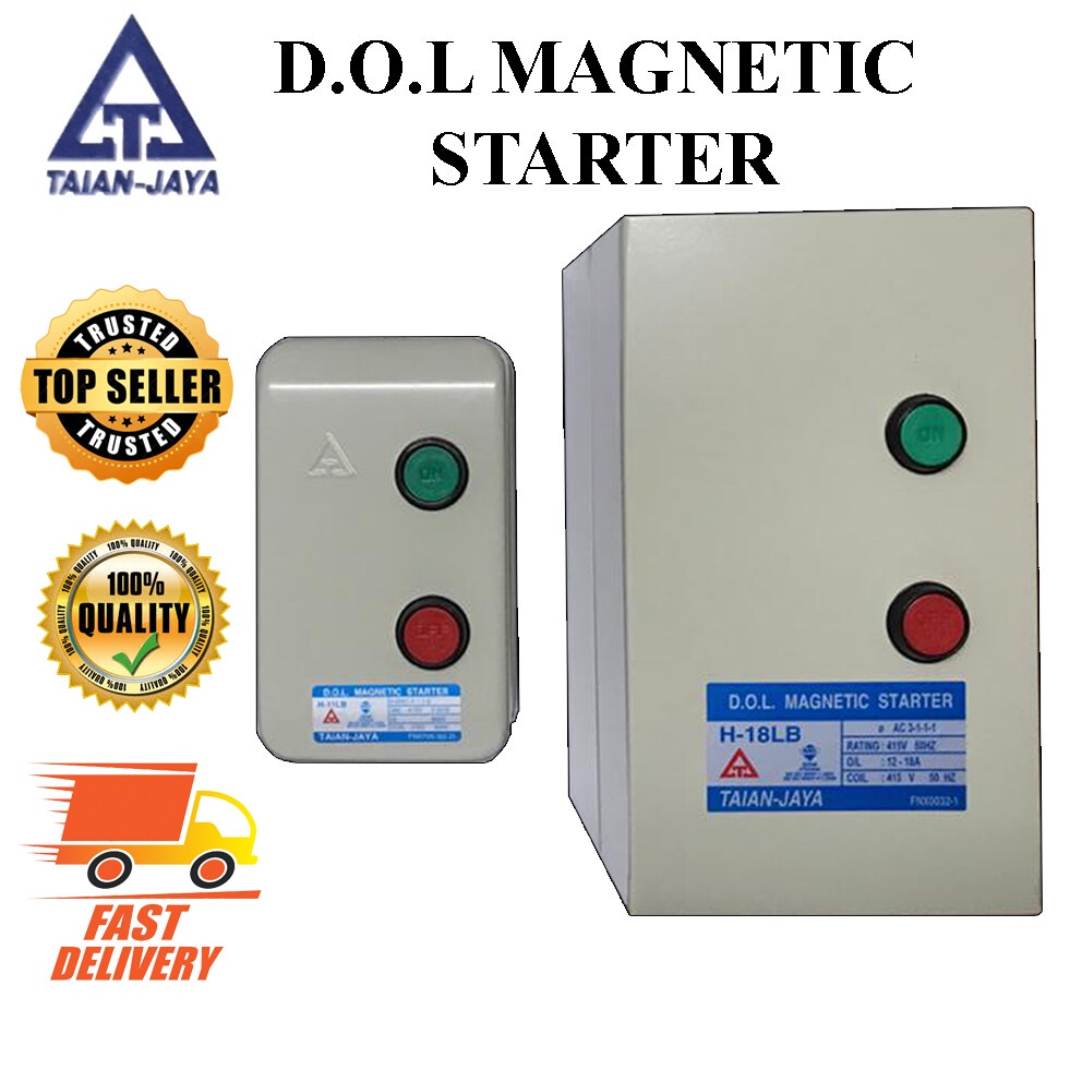 TAIAN JAYA DOL Magnetic Starter Motor Starter 240V - 415V 50Hz (3HP ...
