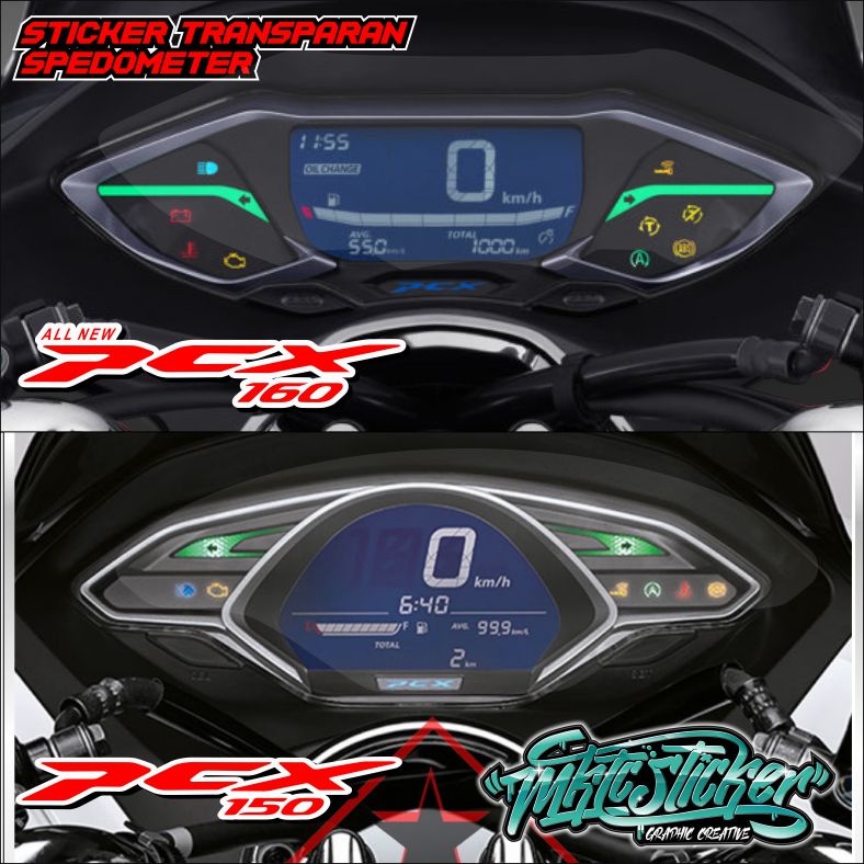 HONDA PCX 160 / PCX 150 OLD SPEEDOMETER TRANSPARENT STICKER | Shopee ...