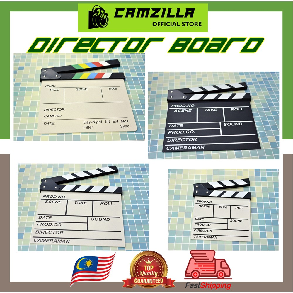 [ Ready Stock ] Director Clapboard Film Movie Clapper Board Acrylic ...