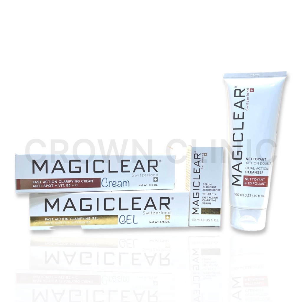 Magiclear Set of 4' (Cleanser + Gel Tube + Cream Tube + Serum) | Shopee ...