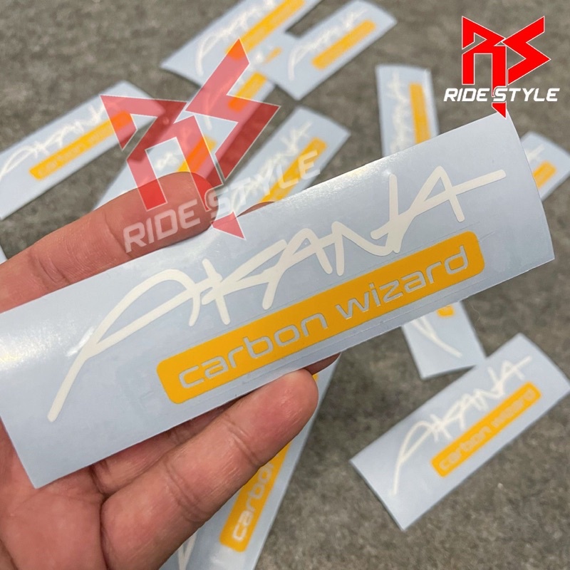 AKANA Carbon Wizard Car Sticker Carbon Bonet Fender Spoiler Sticker ...
