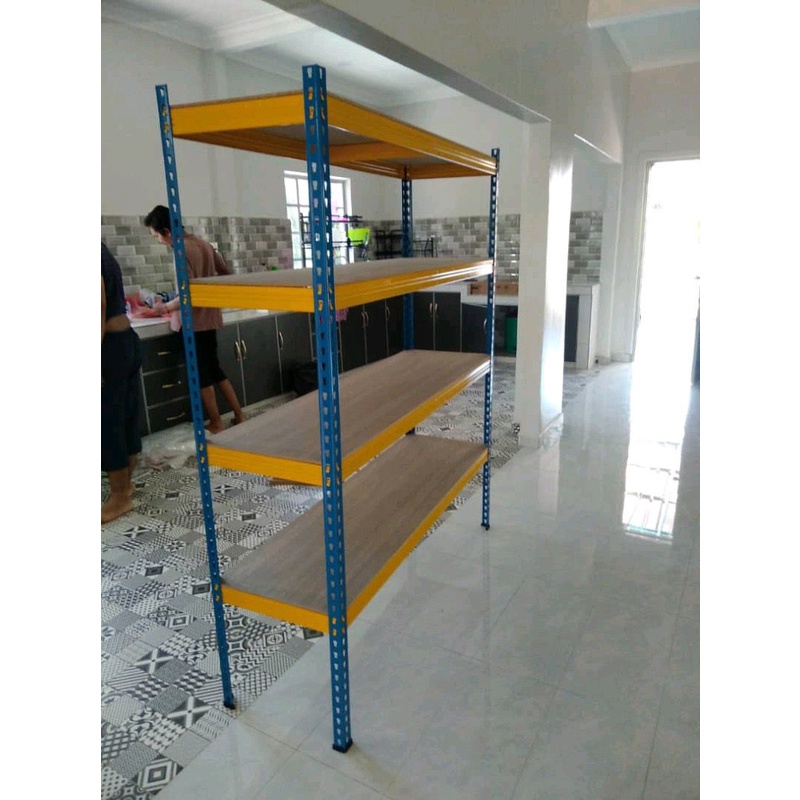 HEAVY DUTY RACK 250KGS / PERLEVEL 💛💙YELLOW BLUE💛💙 BOLTLESS RACK ...
