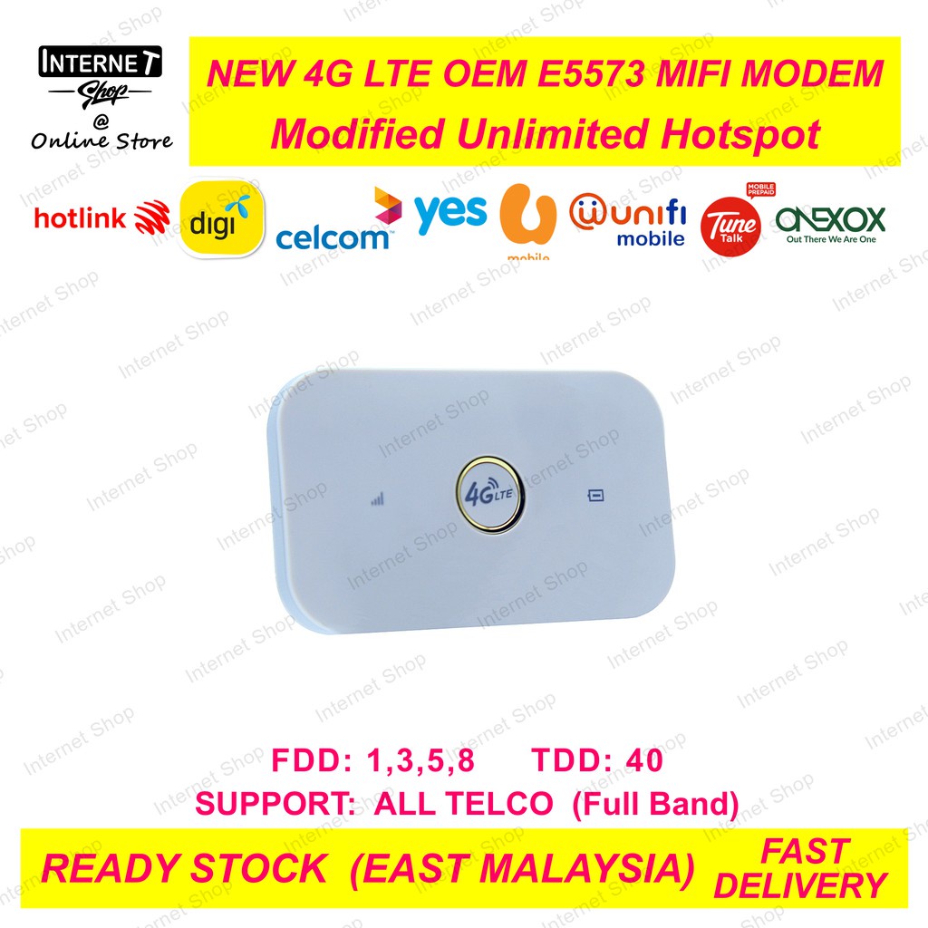 NEW OEM D5 E5573 POCKET WIFI MIFI MODIFIED UNLIMITED HOTSPOT ROUTER ...