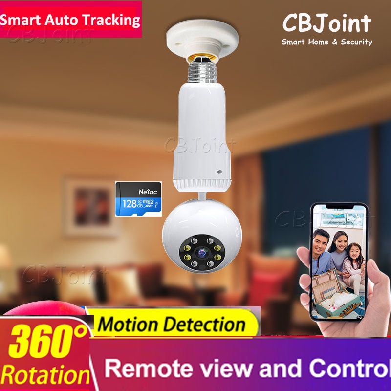 CBJoint CCTV Wireless Camera E27 Led Light Bulb camera 1080P 360 Camera ...