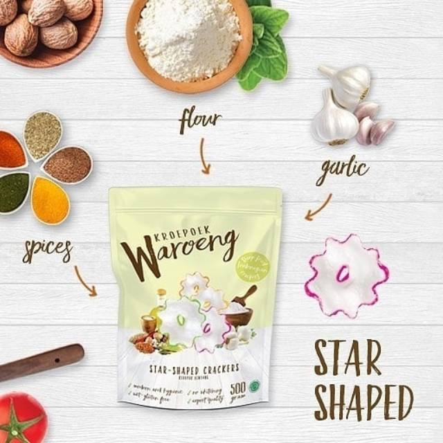 Star SHAPED Waroeng Kroepoek (500gr) | Shopee Malaysia
