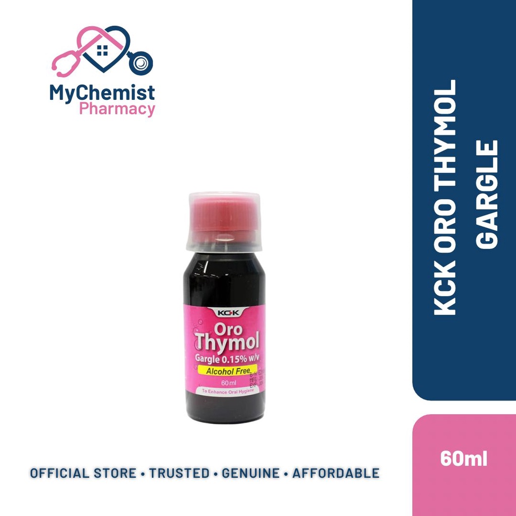 Oro Thymol Gargle Alcohol Free 60ml (Red Label) | Shopee Malaysia