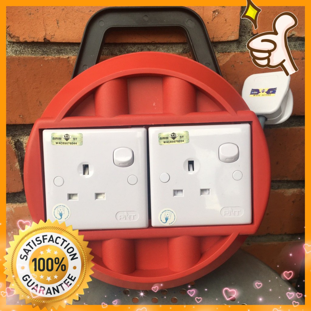 Electrical Double 2 Gang Extension Round Box SIRIM Thick Wayar | Shopee ...