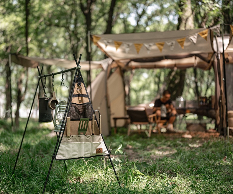Naturehike Triangle Rack Side Bag Hanging Storage Camping Picnic Tripod ...