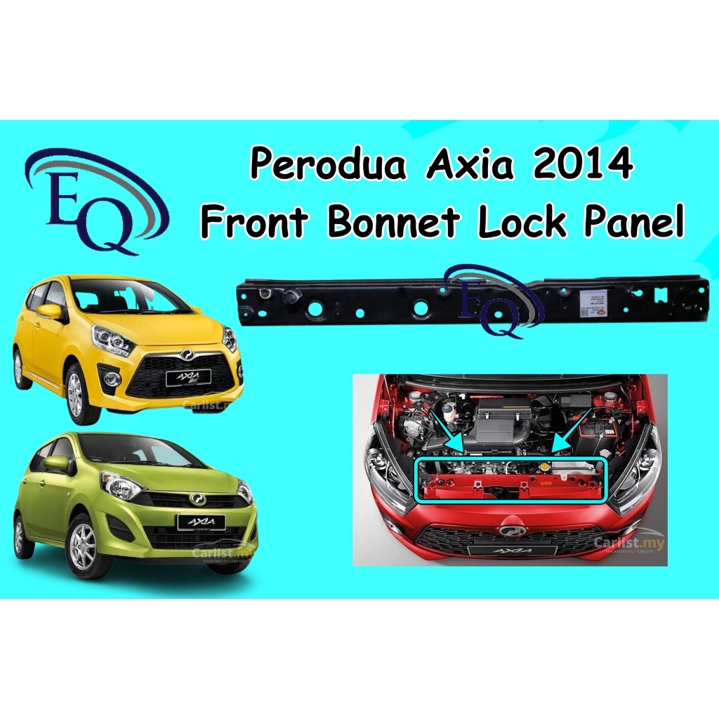 Perodua Axia 2014 2015 Front Bonnet Lock Top Panel , Radiator Top Panel ...