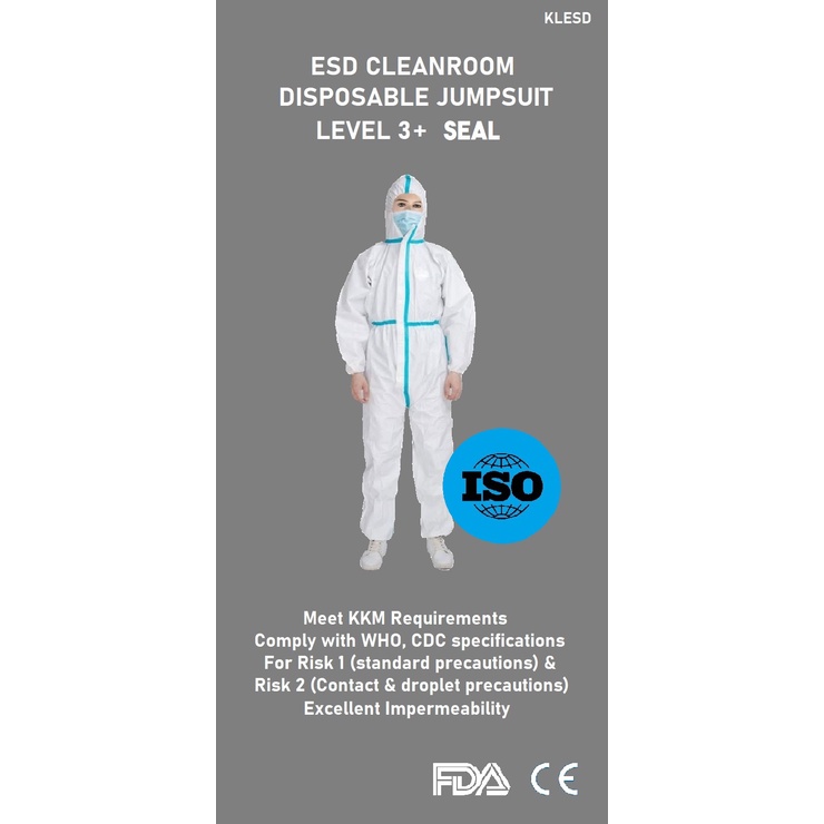 Ready Stock - Disposable Protective Clothing, Coverall, Jumpsuit - CE ...